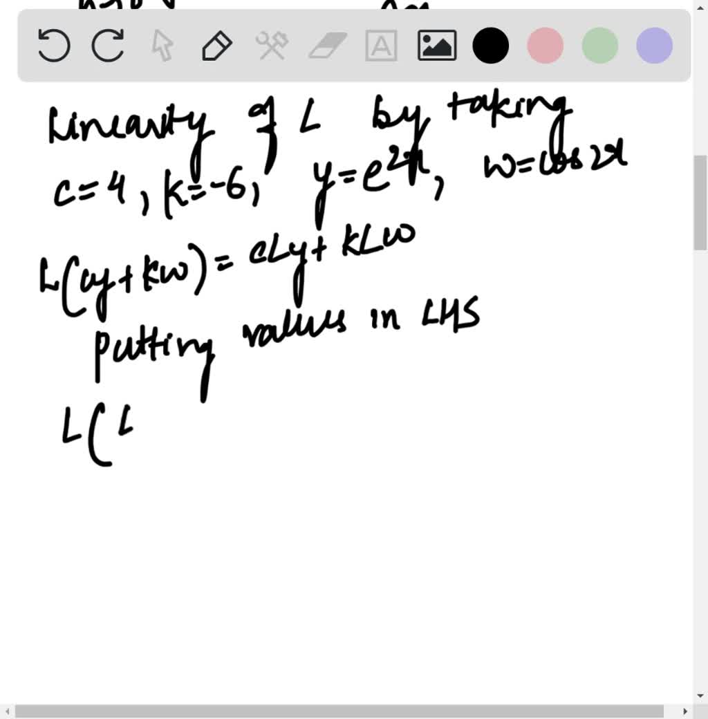 a. Show that if a, b, and c are constants and y is any function having ...