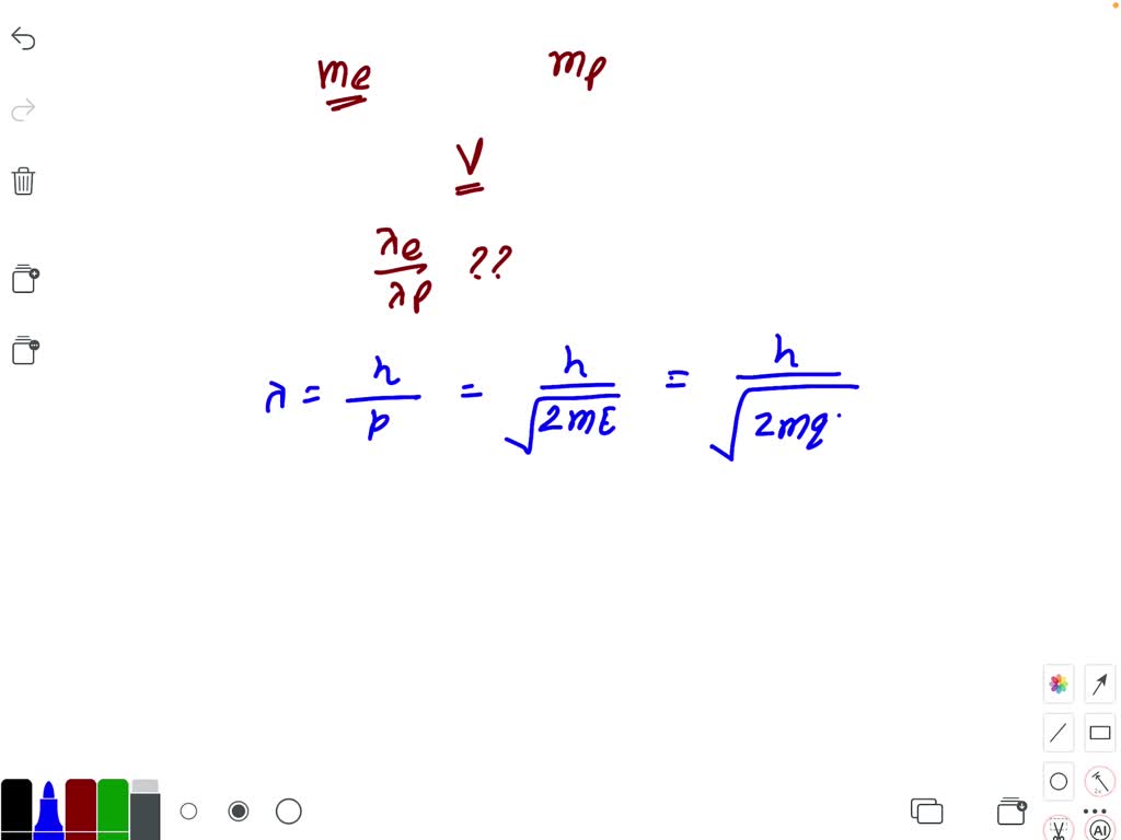 SOLVED An Electron Of Mass M When Accelerated Through A Potential