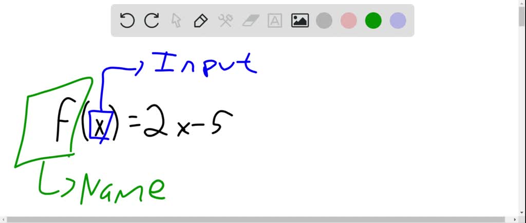 In the function above, what does x represent? What does f(x) represent ...