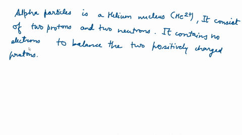 SOLVED:In a given electric field, β-particles are deflected more than α ...