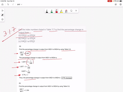 SOLVED:Calculate the index numbers for the data shown in Table 3.1 ...