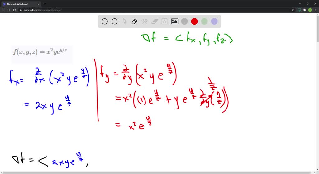 SOLVED Find The Gradient Vector Field Of F F x Y Z X 2 Y E y z
