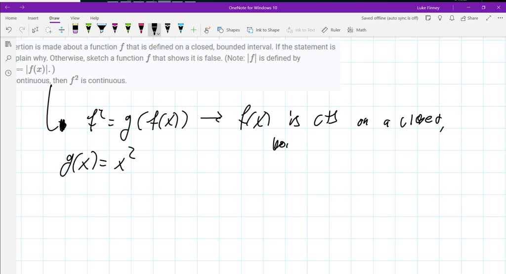 ⏩SOLVED:An assertion is made about a function f that is defined on a ...
