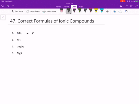 ⏩SOLVED:Which of the following are correct formulas for ionic… | Numerade