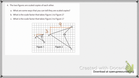 SOLVED:The two figures are scaled copies of each other. a. What are ...