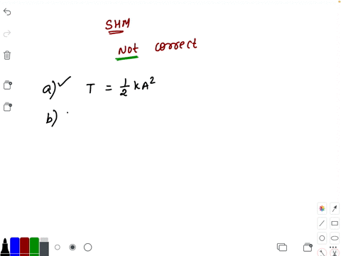 SOLVED: For a particle executing simple harmonic motion which of the following statements is NOT ...
