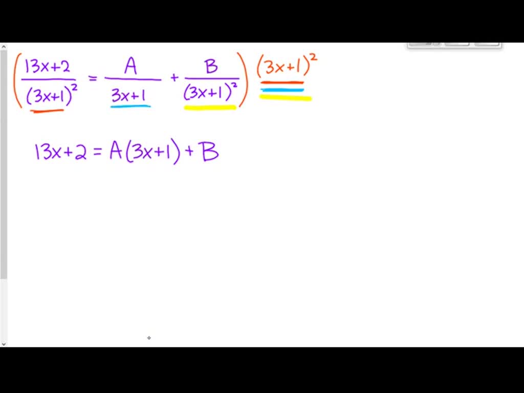SOLVED:For the following exercises, write the partial fraction ...