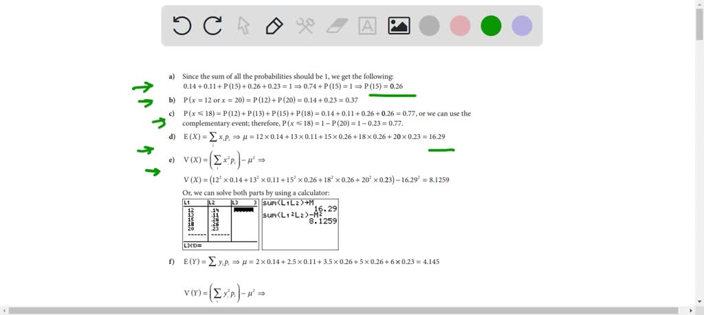 Solved A Discrete Random Variable X Can Assume Five Possible Values 12 13 15 18 And 20 Its