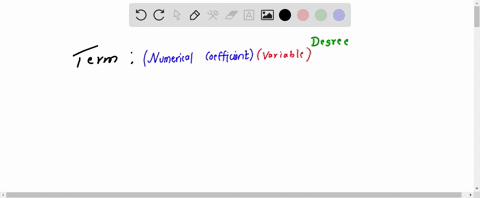 ⏩SOLVED:Give the numerical coefficient and the degree of each term ...