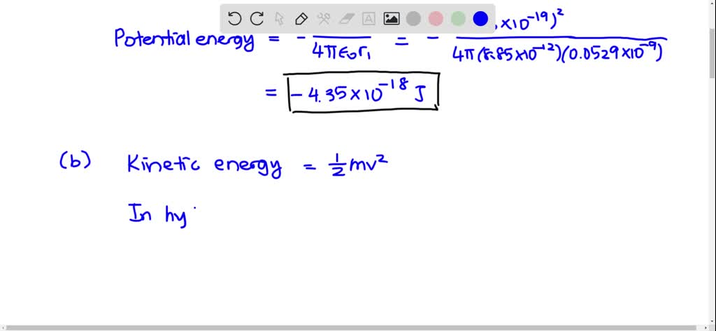 Solved Consider An Electron In The First Bohr Orbit Of A Hydrogen Atom