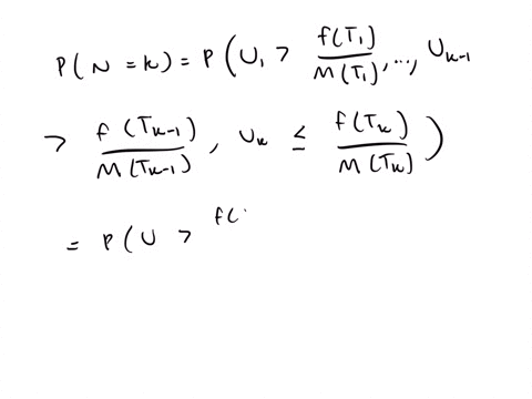 SOLVED:Show that the number of iterations necessary to generate a random variable using the ...