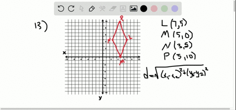 SOLVED:Plot each set of points on graph paper and connect them to form ...