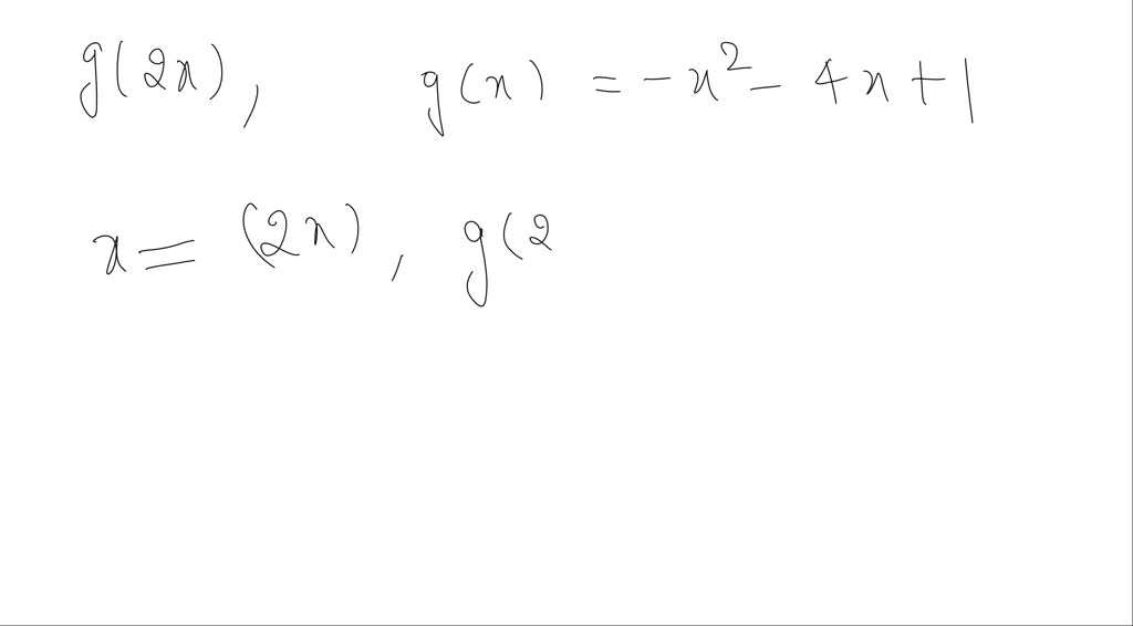 Solved Consider The Functions Defined By F X 6 X 2 G X X 2 4 X 1 H