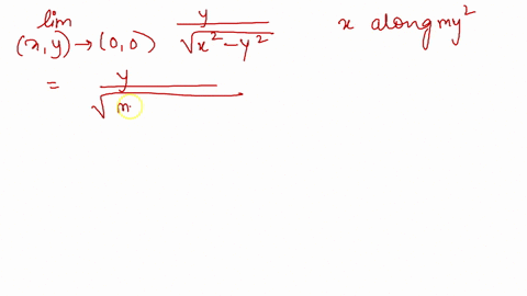 SOLVED:Use the Two-Path Test to prove that the following limits do not ...