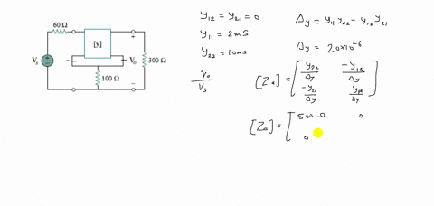 SOLVED:What is the y parameter presentation of the circuit in Fig. 18.101