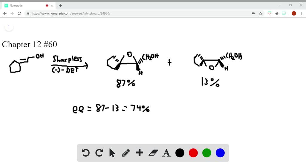 SOLVED:Epoxidation of the following allylic alcohol using the Sharpless ...