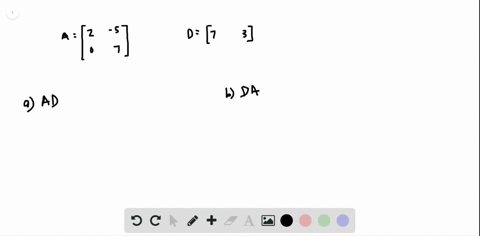 SOLVED:Matrix Operations The matrices A, B, C, D, E, F, G and H are defined as follows. A=[ 2 -5 ...