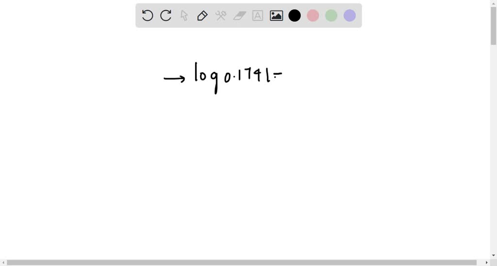 ⏩SOLVED:Evaluate each logarithm to four decimal places. log0.1741 ... ⏩SOLVED:Evaluate each logarithm to four decimal places. log0.1741 ...