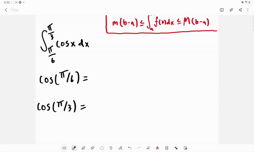 Use the Bounds on an Integral Theorem to obtain a lower estimate and an ...