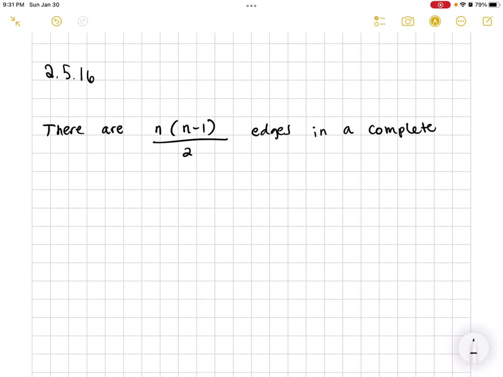 SOLVED:What is the maximum number of edges a simple disconnected graph with n vertices can have ...