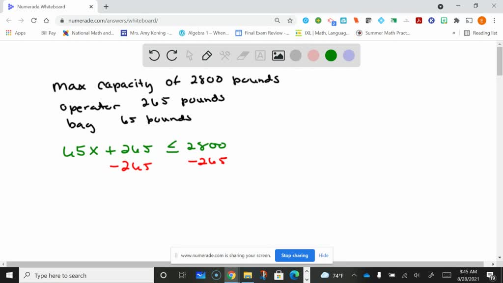 SOLVED:Use the strategy for solving word problems, modeling the verbal conditions of the problem ...