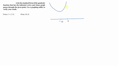 SOLVED:In Exercises 29-34, write the standard form of the quadratic function that has the ...