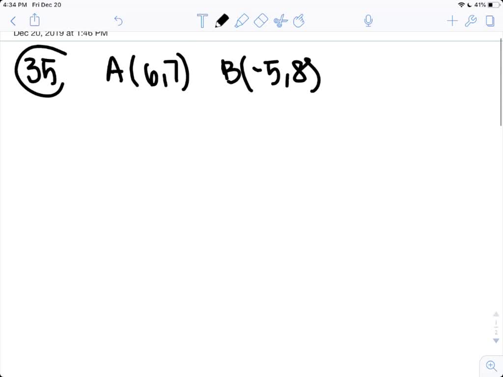 SOLVED:Distance Formula In these exercises we use the Distance Formula ...