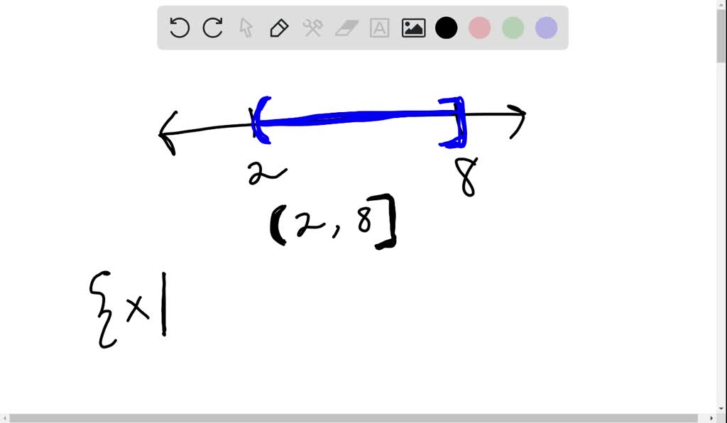SOLVED:Write the interval notation and set-builder notation for each ...