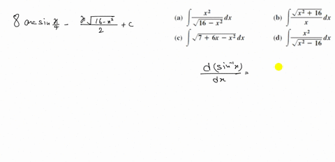 ⏩SOLVED:Differentiation to match the antiderivative with the correct ...