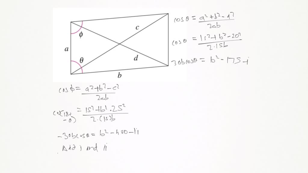 SOLVED:Complete the table by solving the parallelogram shown in the figure. (The lengths of the ...