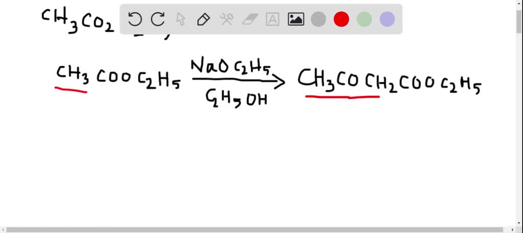 SOLVED:CH3 CO2 C2 H5 on reaction with sodium ethox- ide in ethanol ...
