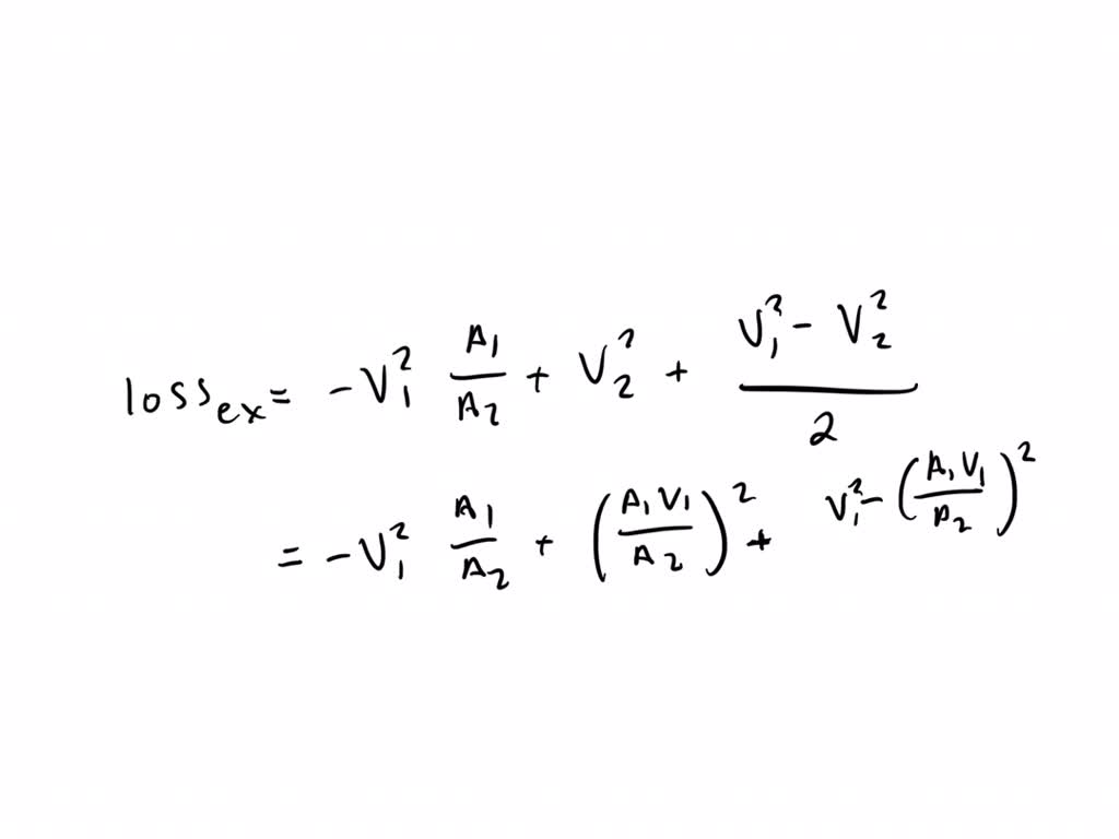 SOLVED:When fluid flows through an abrupt expansion as indicated in Fig ...