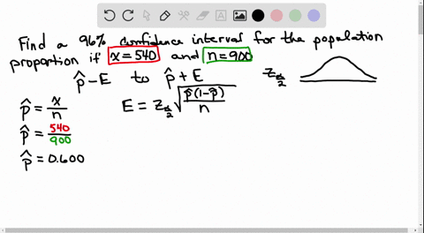 SOLVED:Construct a confidence interval of the population proportion at ...