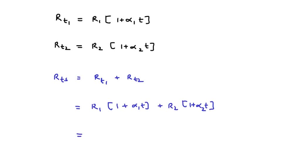SOLVED:Two wires of resistance R1 and R2 have temperature coefficient ...