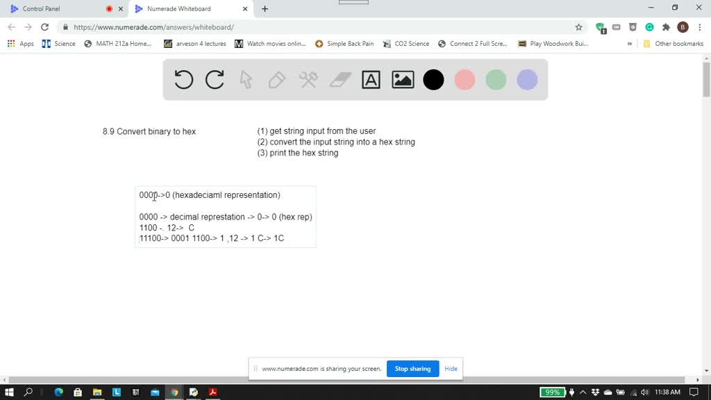 Solvedbinary To Hex Write A Function That Parses A Binary Number Into A Hex Number The 3189