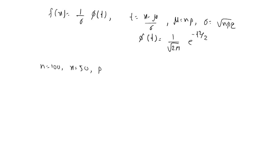 SOLVED:Using the normal approximation to the binomial distribution, and tables [or calculator ...