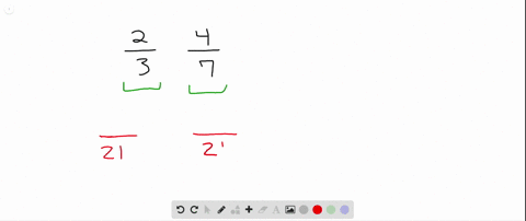 SOLVED:Find the least common denominator (LCD) of each pair of ...