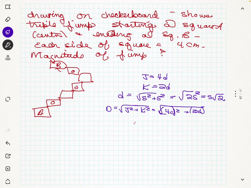 A body starts moving from a point A along the boundaries of a square ...