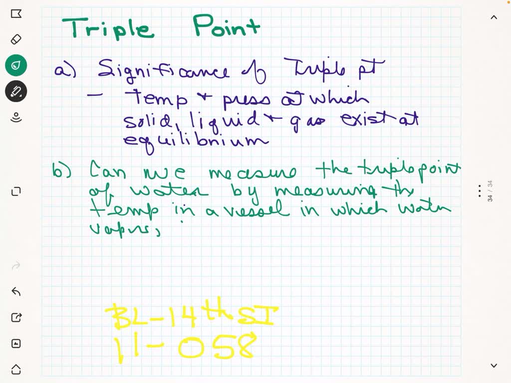 SOLVED:(a) What is the significance of the triple point in a phase ...