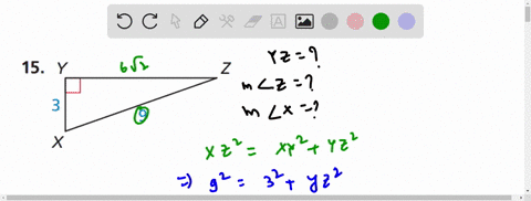 SOLVED:In Exercises 13-18, solve the right triangle. Round decimal answers to the nearest tenth ...