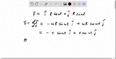 SOLVED:The time-dependent position of a point object which moves counterclockwise along the ...