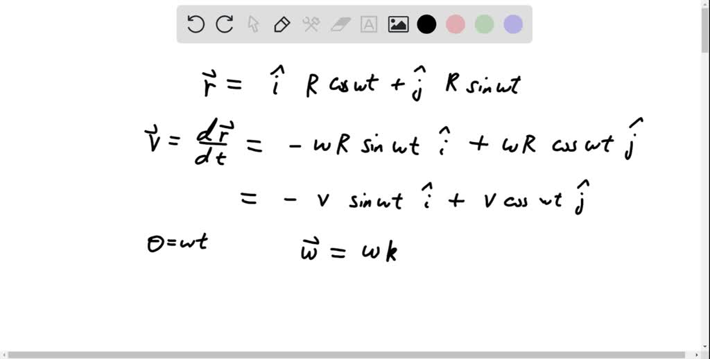 Find the speed of a particle whose path around a circle of radius r is ...