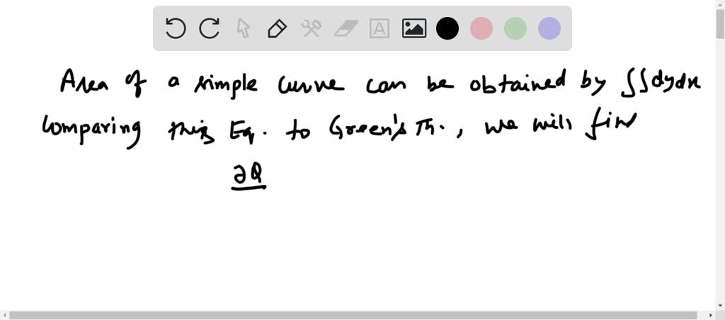 Use Green's theorem in the plane to show that the area bounded by a ...