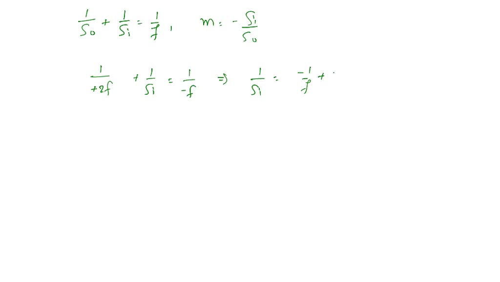 SOLVED:An object is a distance 2|f| in front of a diverging lens. a ...