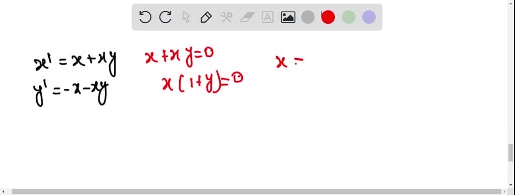 SOLVED:In Problems, find all critical points of the given plane ...