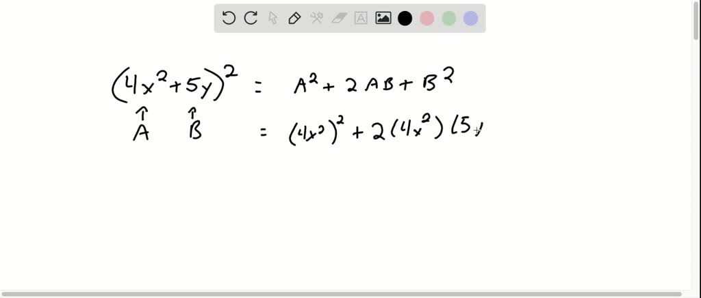 multiply using one of the rules for the square of a binomial. (4 x^2+5 y)^2 | Numerade