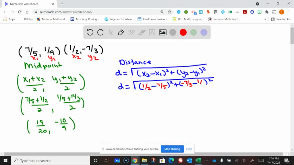 ⏩SOLVED:Calculate the distance between the given points, and find… | Numerade