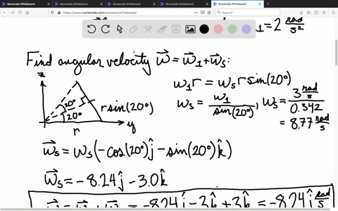 SOLVED:The conical spool rolls on the plane without slipping. If the axle has an angular ...