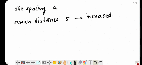 SOLVED:For a given slit spacing, a, and wavelength, λ, if the screen ...