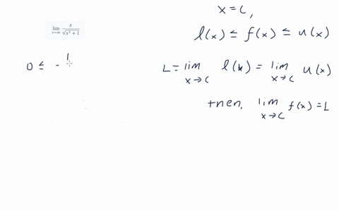 SOLVED:Use the Squeeze Theorem to calculate the limit. \lim _{x ...